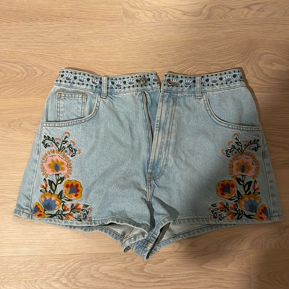 FARM Rio | Shorts | Farm Rio Short Denim Shorts Size 3 | Poshmark